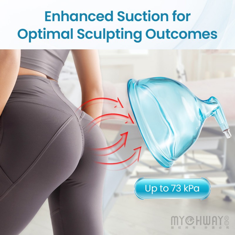 Vacuum Butt Lift Machine Strong Suction 73kPa Larger Vacuum Cups